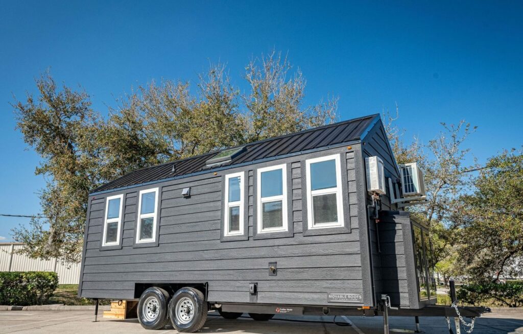 Jojo Bean Tiny House has Ground Floor Bedroom in Clever Layout