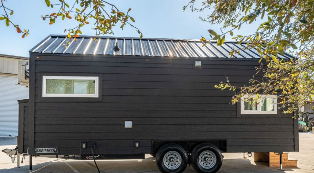 Jojo Bean Tiny House has Ground Floor Bedroom in Clever Layout