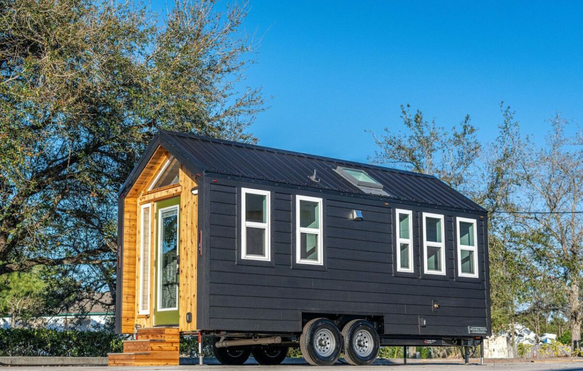 Jojo Bean Tiny House has Ground Floor Bedroom in Clever Layout