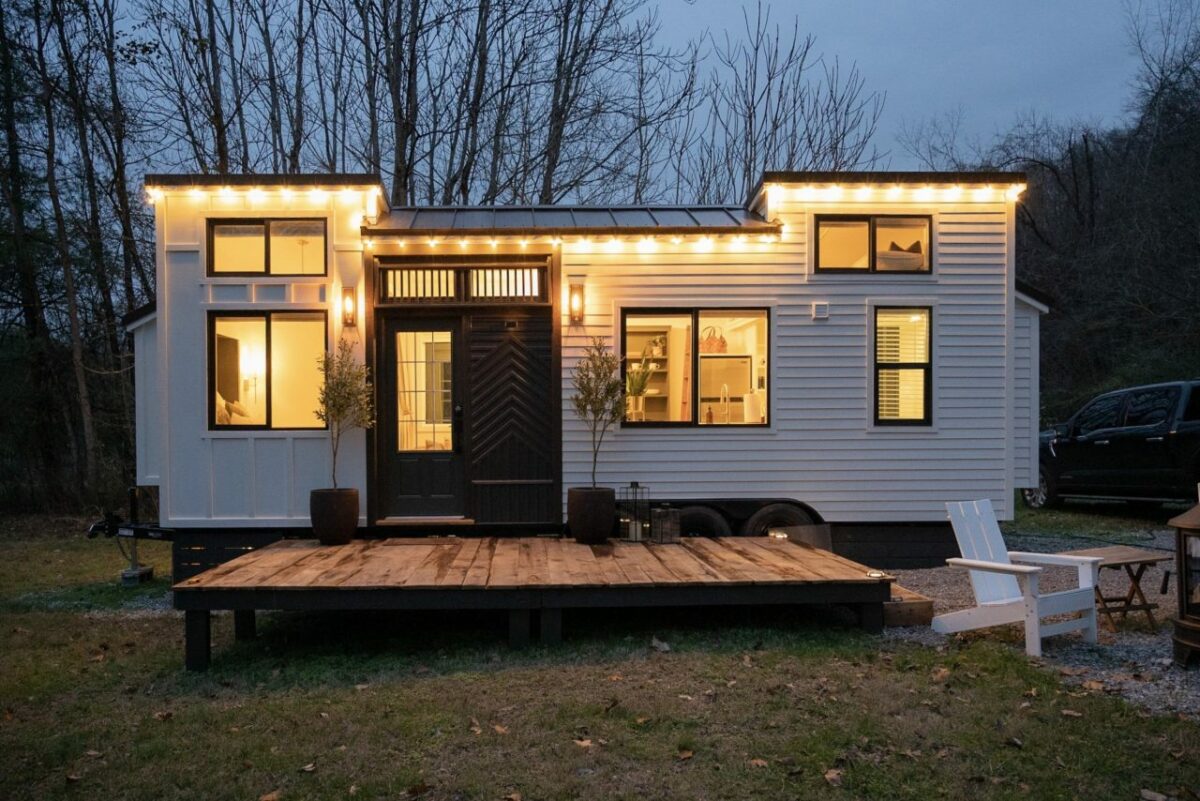 Retreat Tiny House Features Downstairs Flex Area, Loft Bedroom