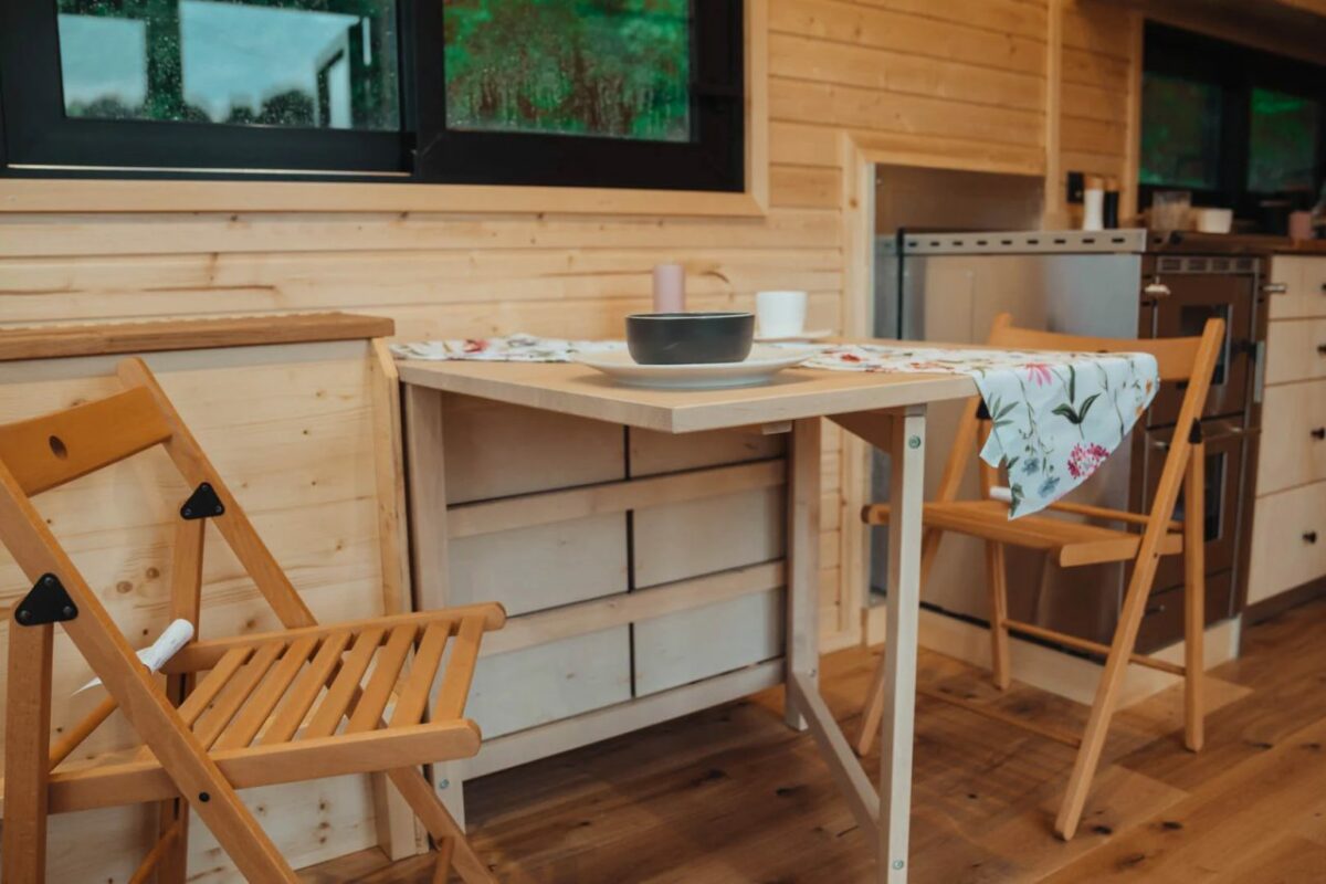 Escape A17 Off-Grid Tiny House Has Loft Bedroom & Full Kitchen