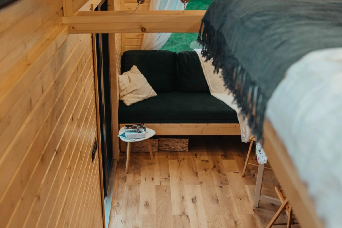 Escape A17 Off-Grid Tiny House Has Loft Bedroom & Full Kitchen