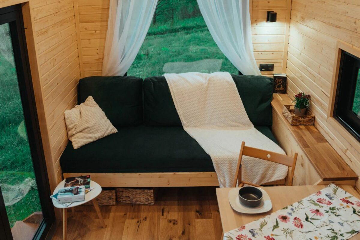 Escape A17 Off-Grid Tiny House Has Loft Bedroom & Full Kitchen