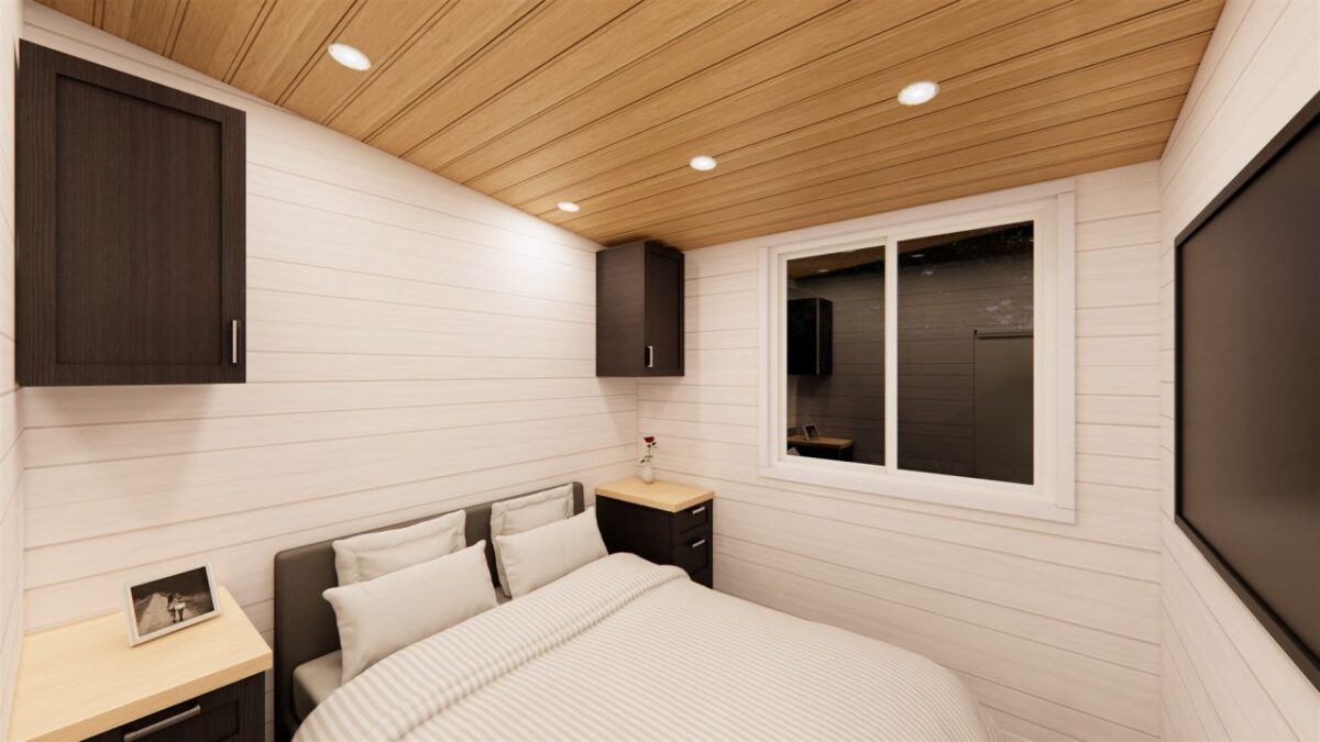 $146K Tiny House has Two Main Floor Bedrooms & Chef's Kitchen