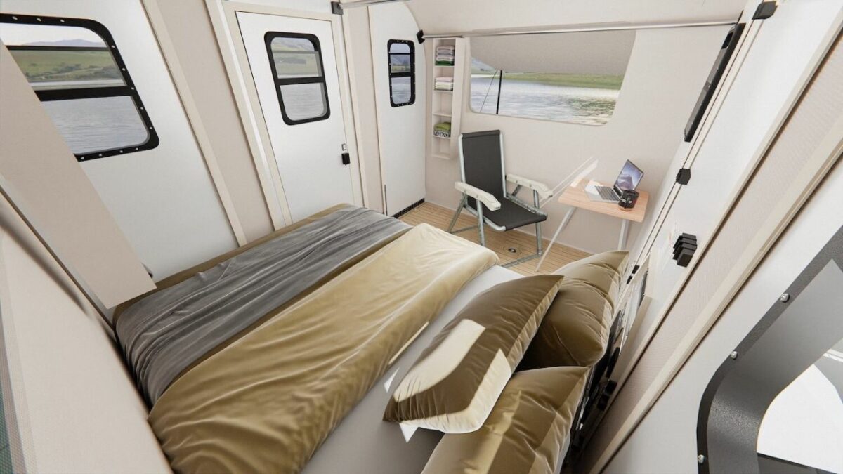 Camp365 Model T Electric Truck Bed Camper is Spacious