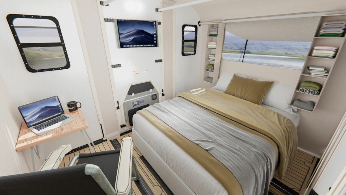 Camp365 Model T Electric Truck Bed Camper is Spacious