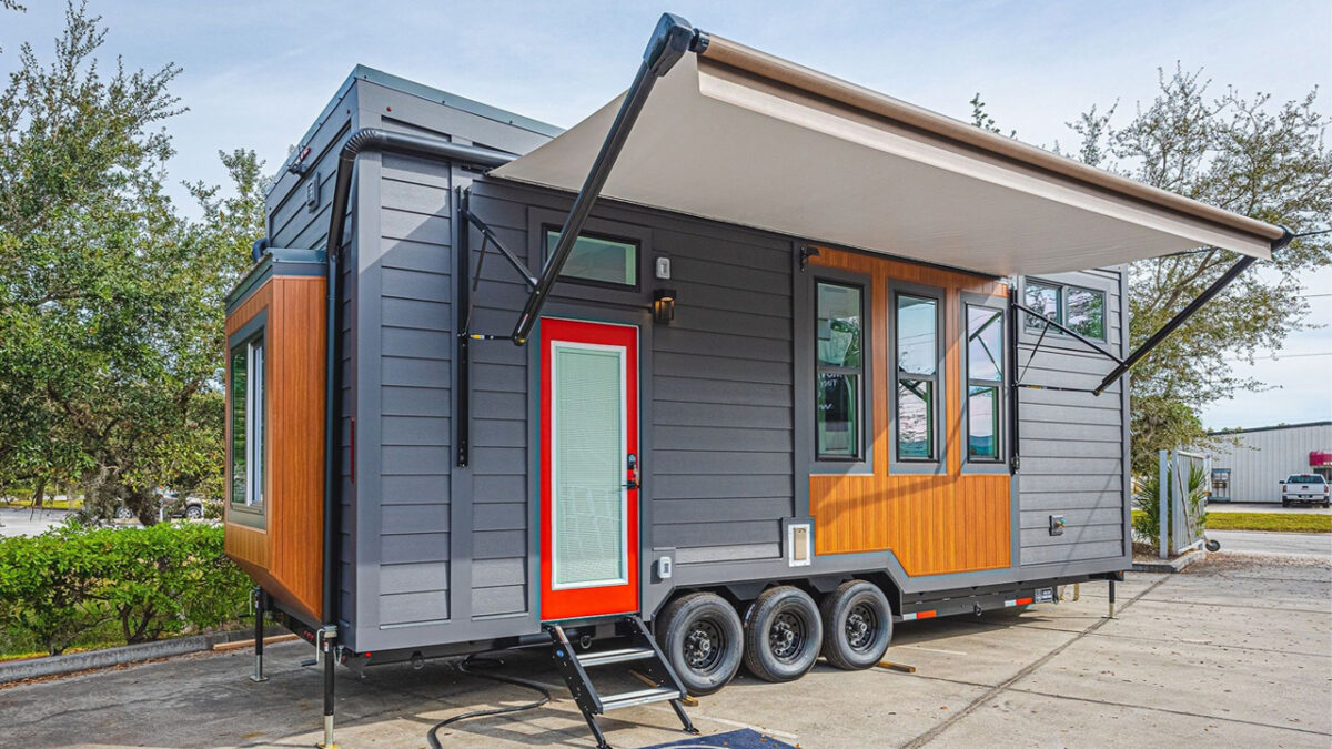 $165K Tiny House Has a Gourmet Kitchen and a Luxe Living Room