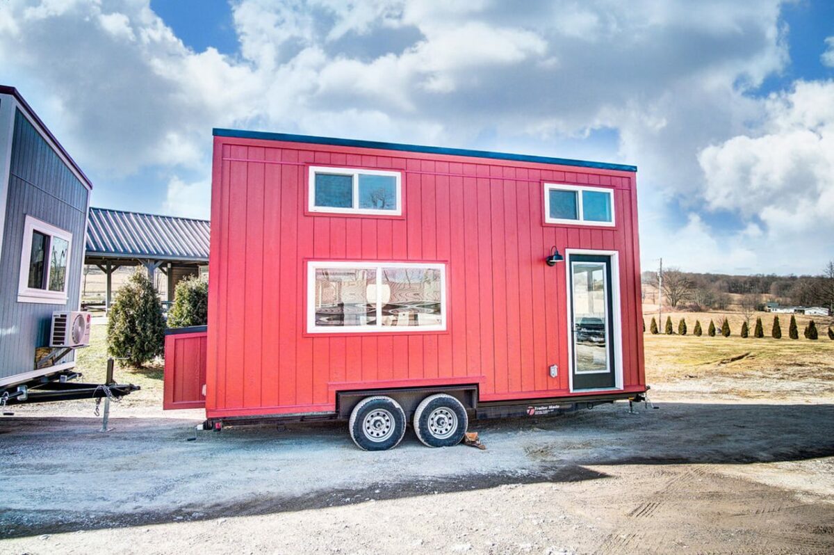 Chicamacomico Tiny House Packs Clever Design in Red Build