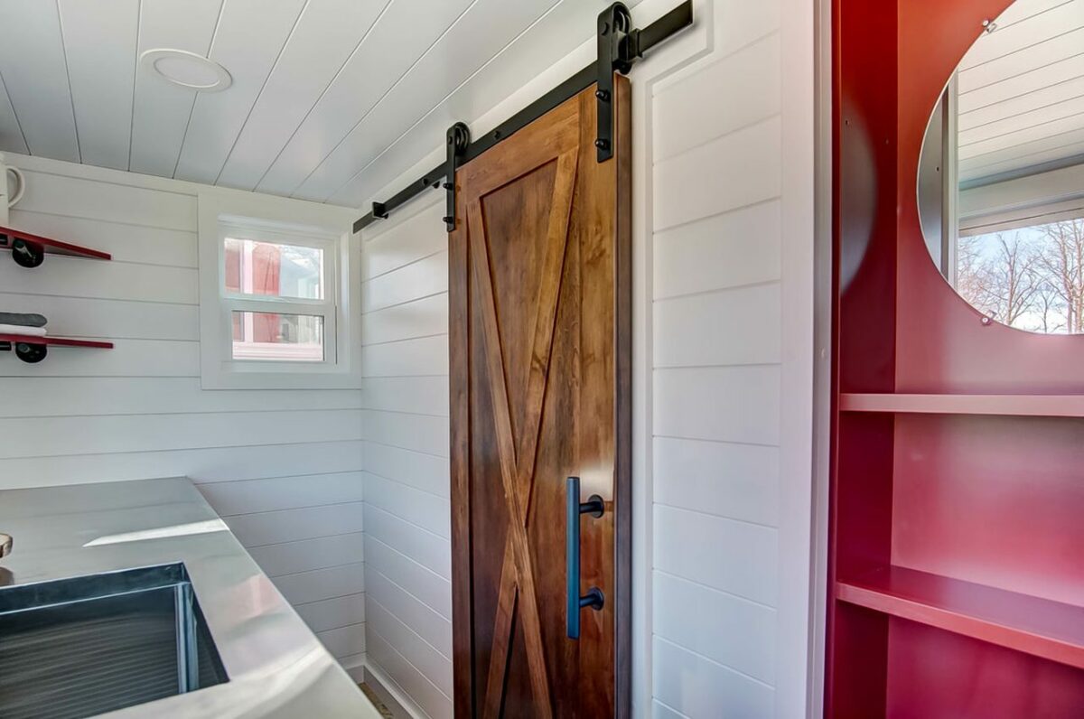 Chicamacomico Tiny House Packs Clever Design in Red Build