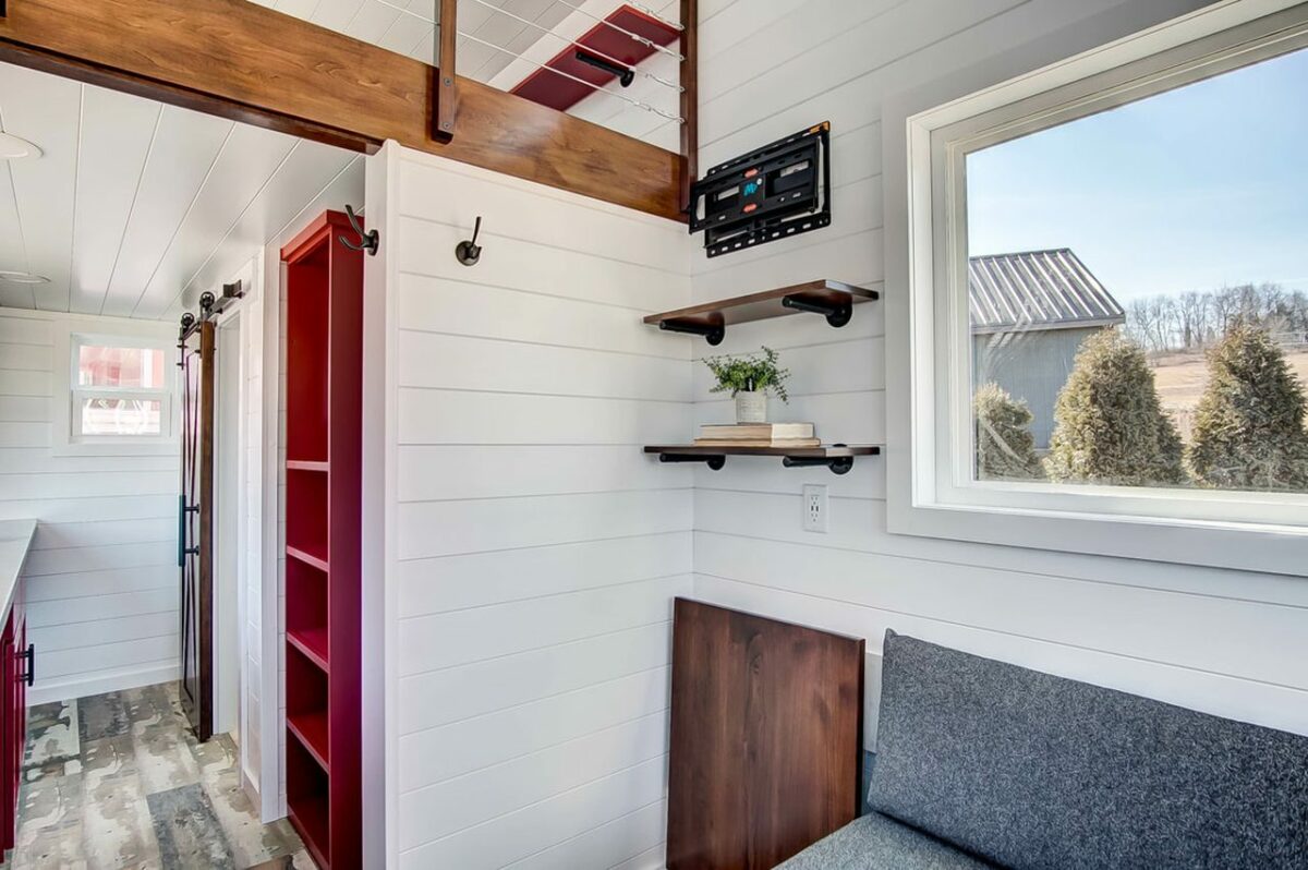 Chicamacomico Tiny House Packs Clever Design in Red Build