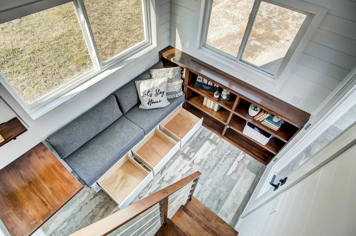 Chicamacomico Tiny House Packs Clever Design in Red Build