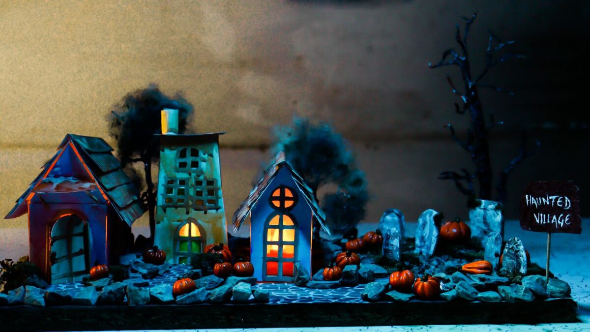 How to Quickly DIY Haunted Village for Halloween Decorations