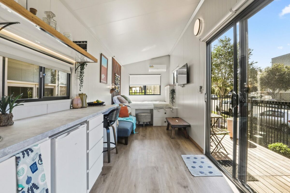 $95,000 Joey LX Tiny House Forgoes Loft for Open-Plan Interior