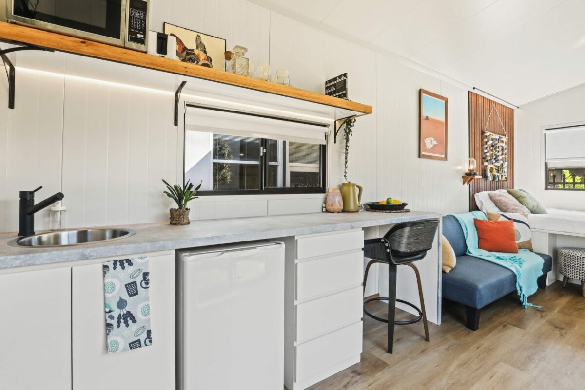 $95,000 Joey LX Tiny House Forgoes Loft for Open-Plan Interior
