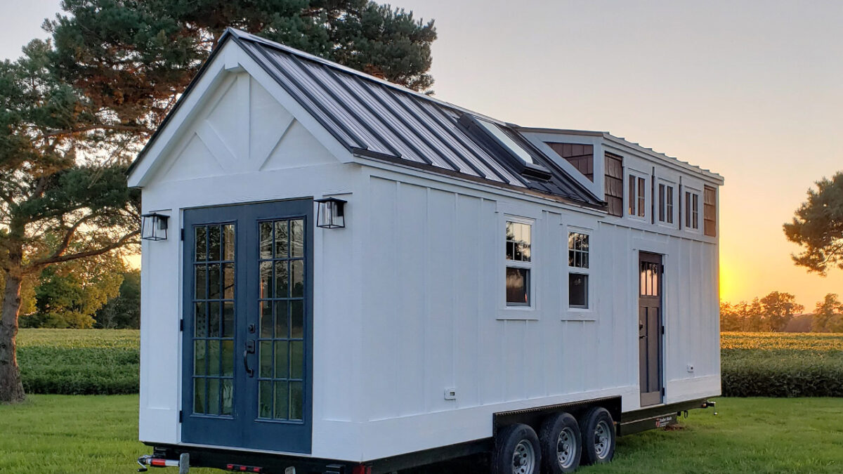Maverick Tiny House is a Cozy Modern Cottage on Wheels