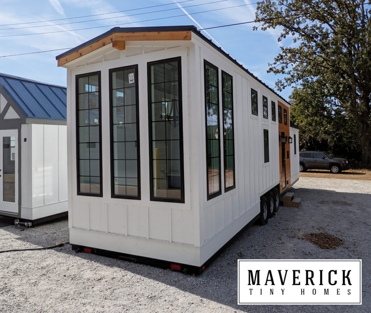 Maverick Tiny House is a Cozy Modern Cottage on Wheels