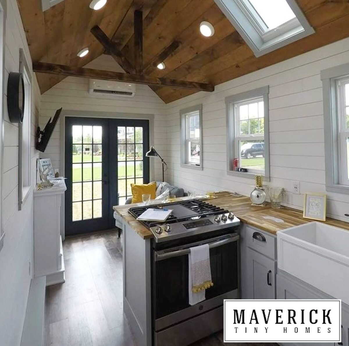 Maverick Tiny House is a Cozy Modern Cottage on Wheels