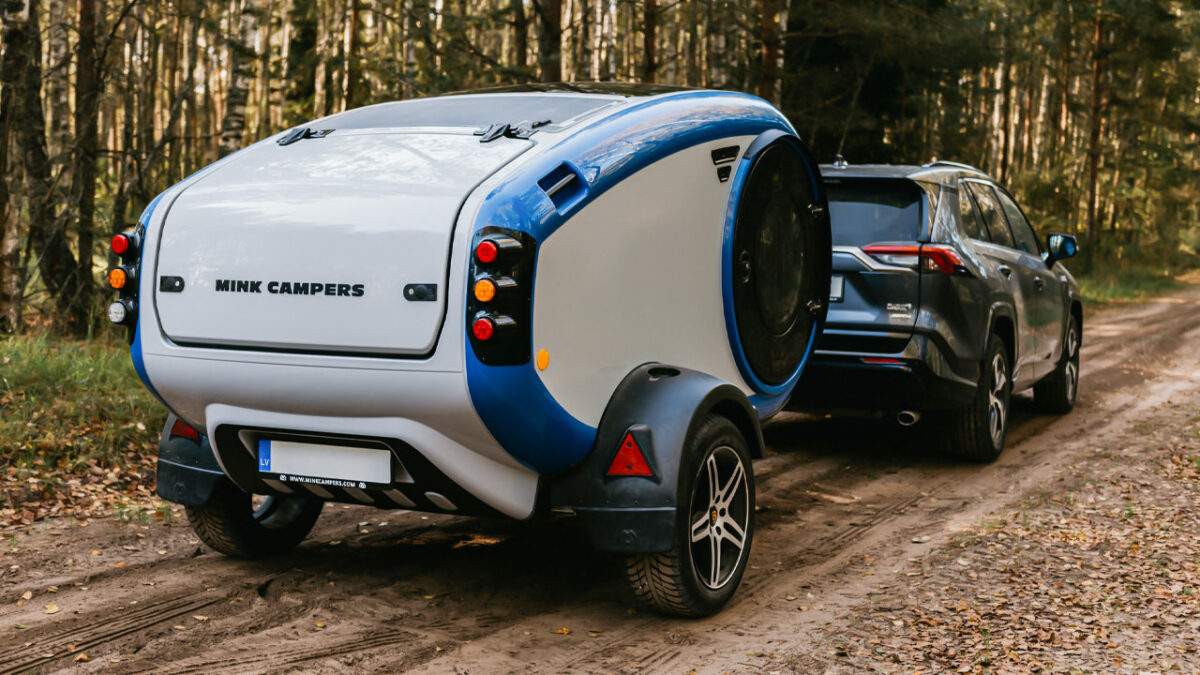 Electric Mink-E Teardrop Camper Gives Off-Grid Living New Spin