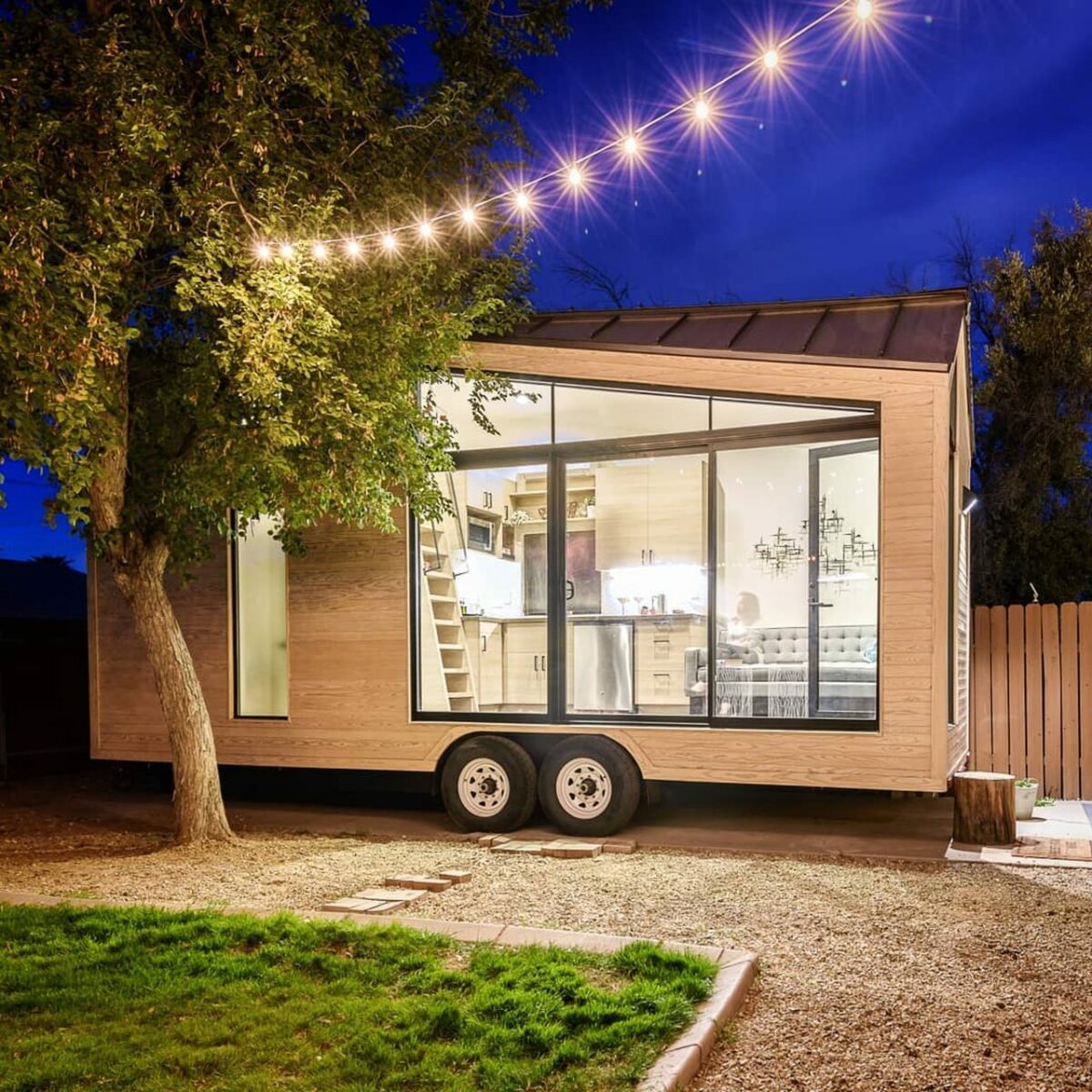 The Nest Tiny House has Exquisite Interior With Full Kitchen, Loft