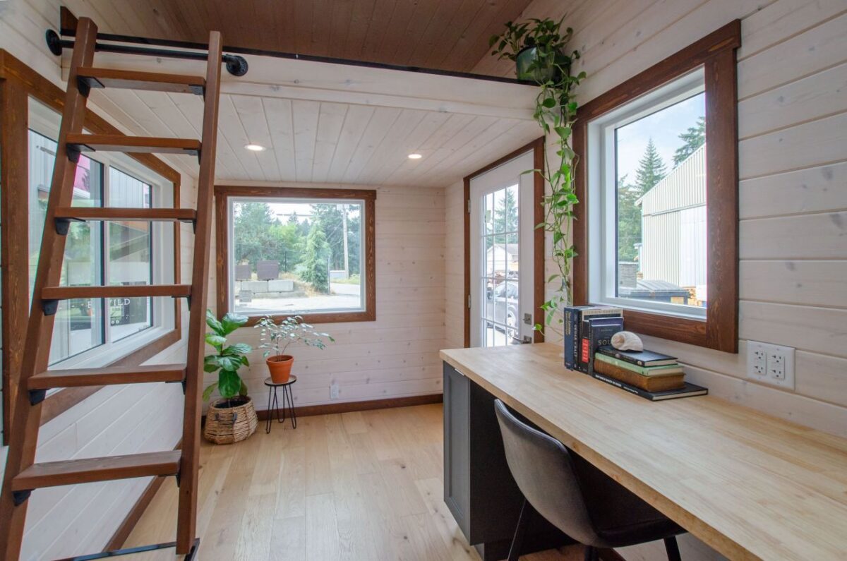 Light-Filled Pacific Wren Tiny House Feature Two Skylights