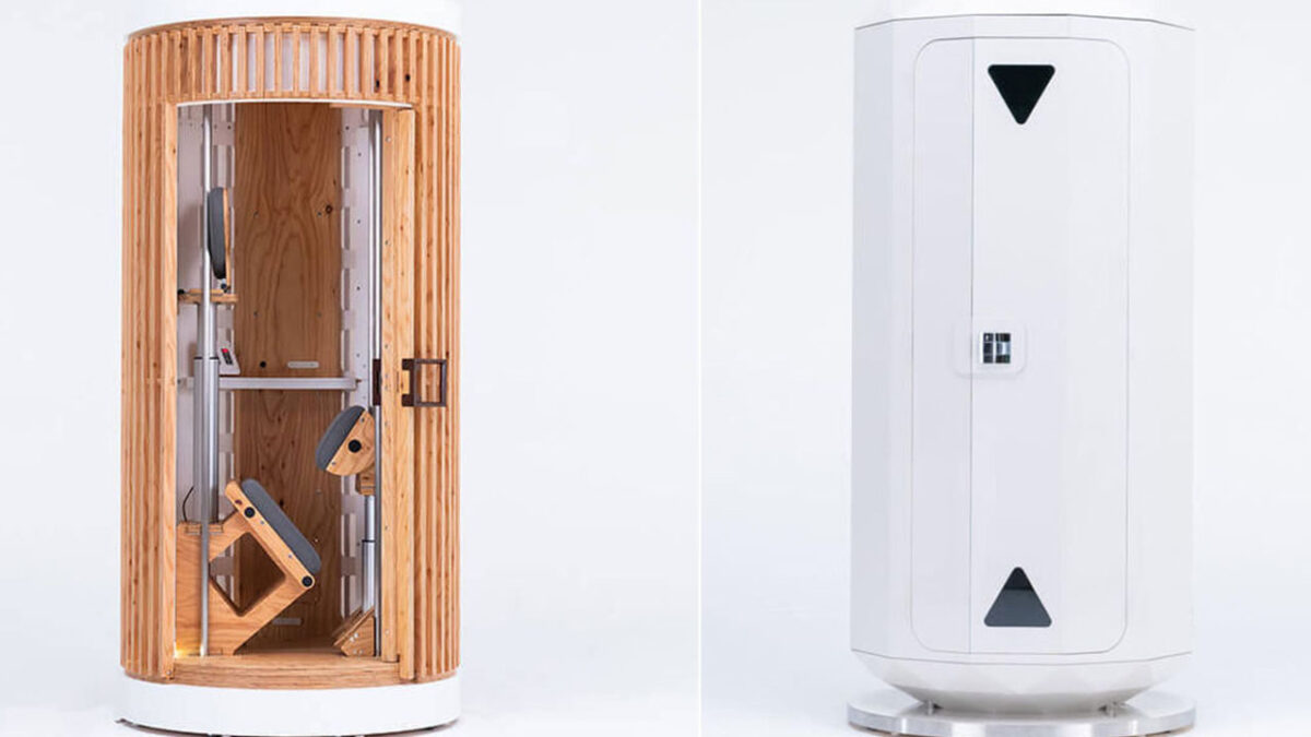 Japanese Standing Sleeping Pod Supports Your Office Slumber