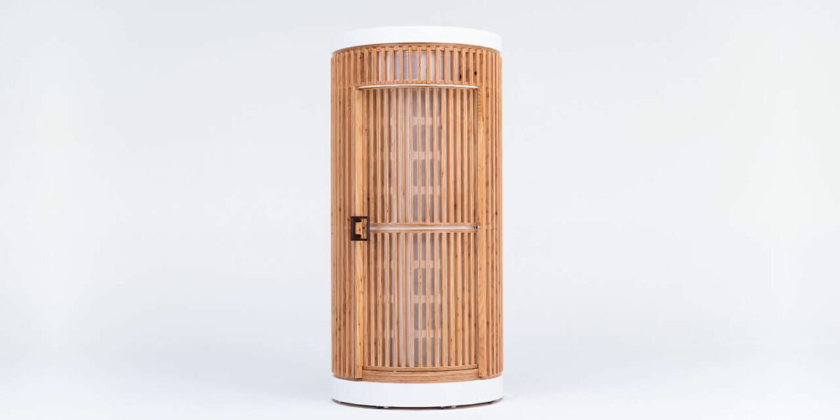 Japanese Standing Sleeping Pod Supports Your Office Slumber