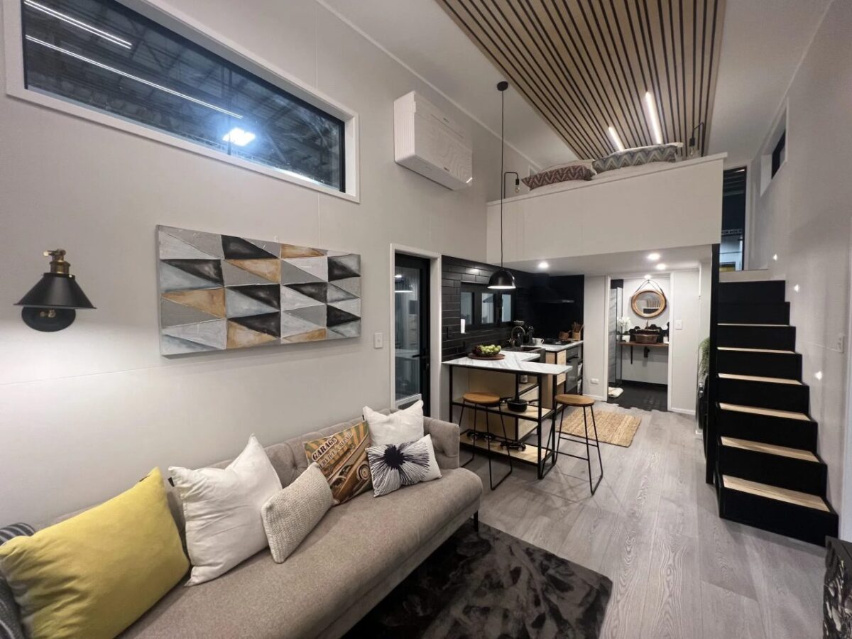 Tiny One Marco House Touts Mezzanine Bedroom & Rooftop Deck