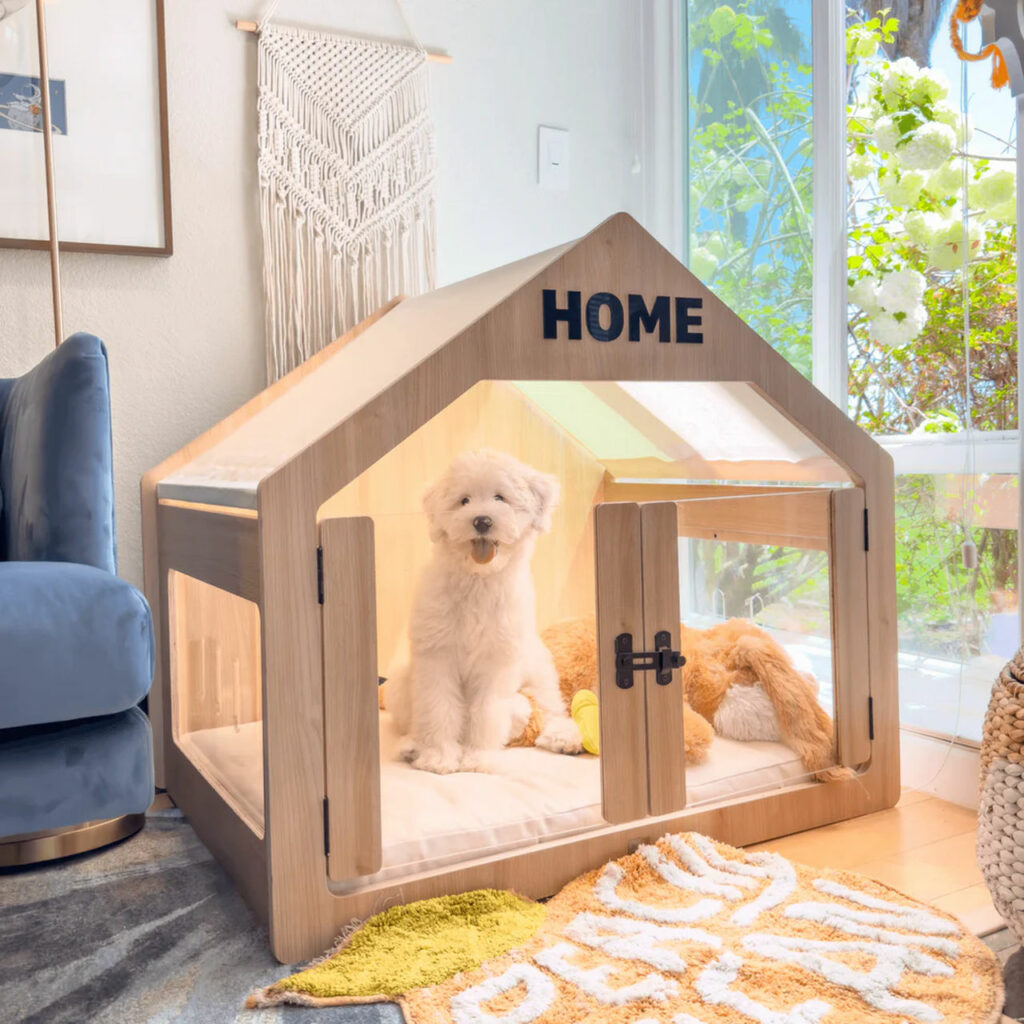 Wooffy Modern Dog House is Your Dogs’ Relax and Nap Spot