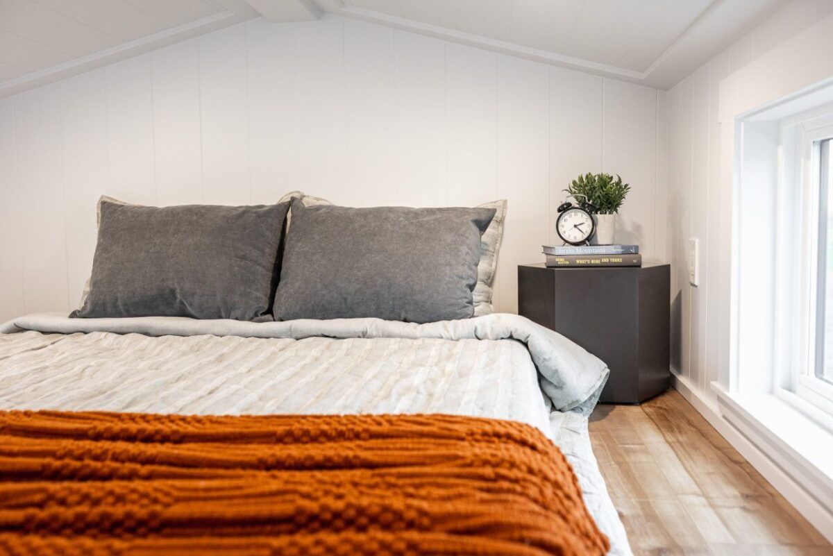 Calliope Tiny House has 3 Bedrooms, L-Kitchen, & Spacious Bath