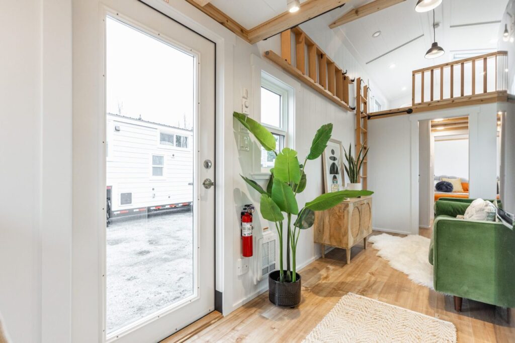 Calliope Tiny House has 3 Bedrooms, L-Kitchen, & Spacious Bath