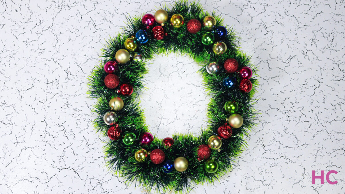 Christmas Ornament Wreath for Merry Holidays