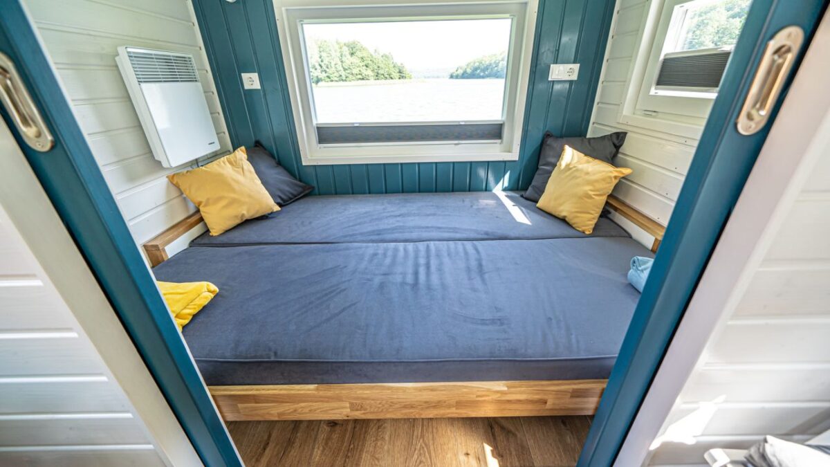 Cornflower Tiny House Boasts Blue Palette in 3-Bedroom Design