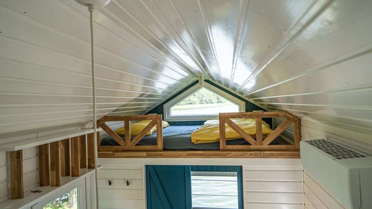 Cornflower Tiny House Boasts Blue Palette in 3-Bedroom Design