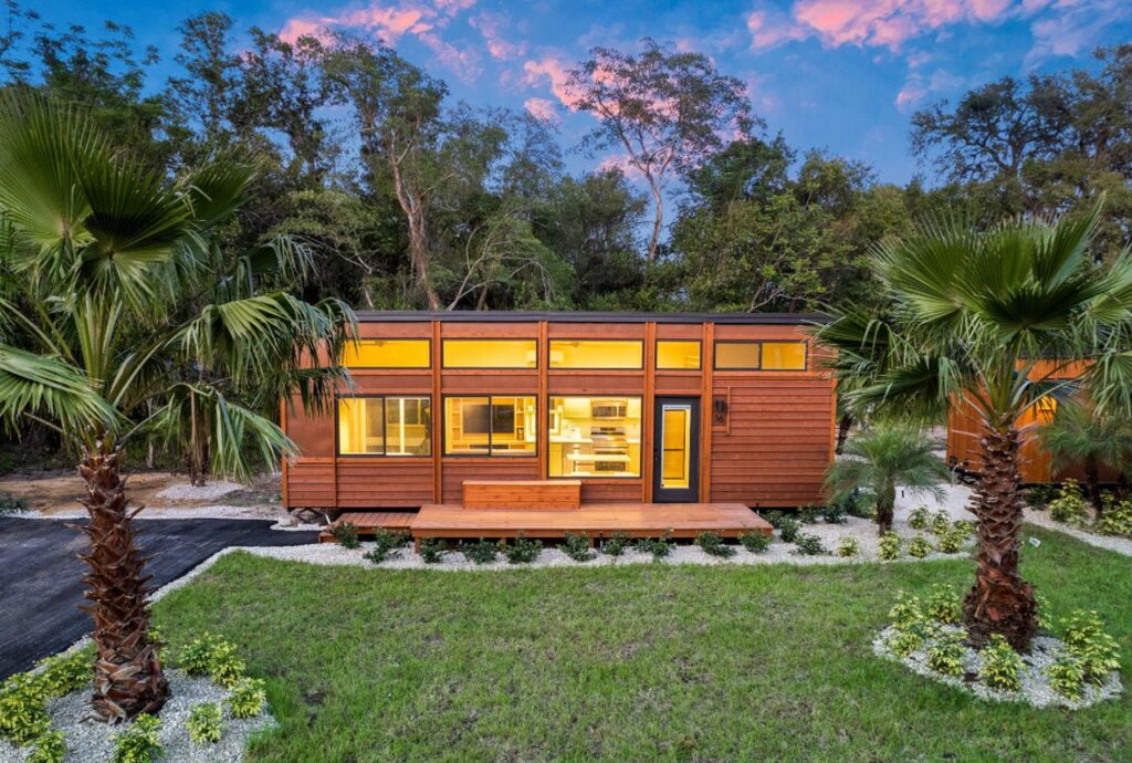 $98K Escape Traveler XL Tiny House Sleeps Eight in Well-lit Space