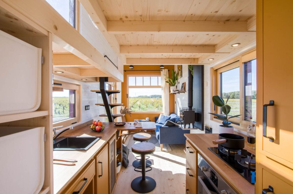 Golden Hour Tiny House Boast a Bright and Functional Interior