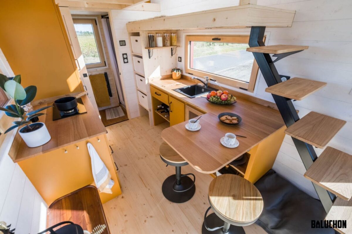 Golden Hour Tiny House Boast a Bright and Functional Interior