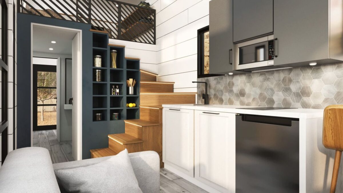 Lady Luck Tiny House Features two Bedroom, Gourmet Kitchen