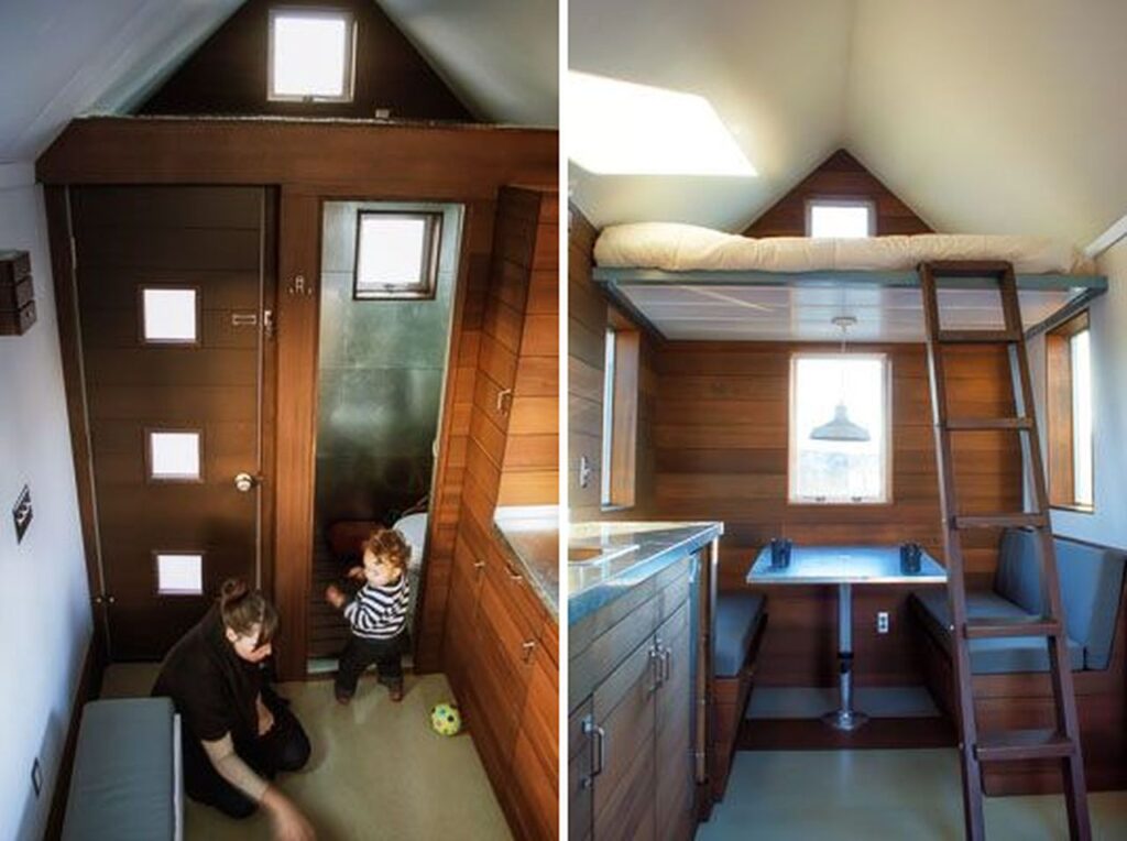 16ft Miter Box Tiny House Feature Two Bedrooms