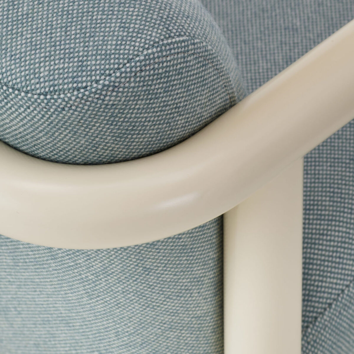 Percy Lounge Chair With Chunky Tubular Frame has Distinct Look