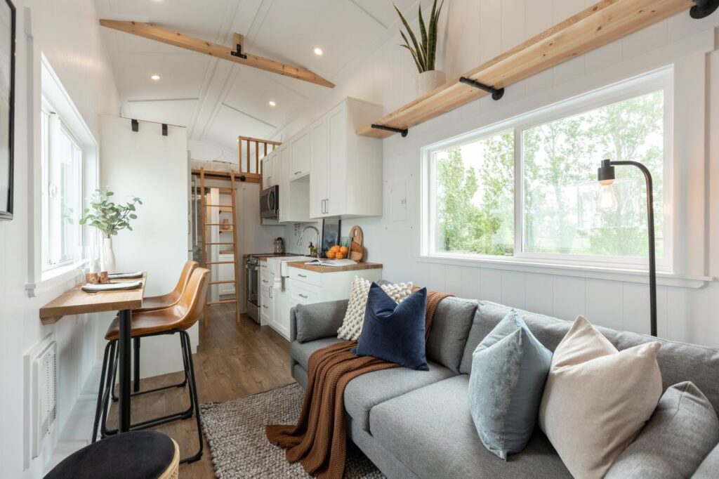 Ruby Tiny House Features Three Bedrooms, Galley-Style Kitchen