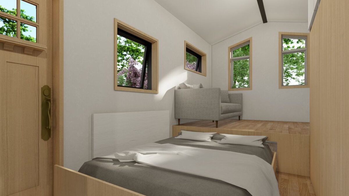 $109K Tiny House Features a Hidden Kitchen, Pull-Out Bedroom