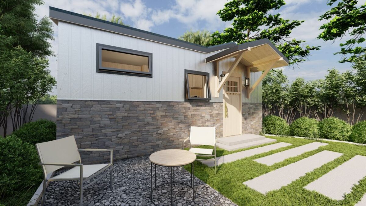 $109K Tiny House Features a Hidden Kitchen, Pull-Out Bedroom