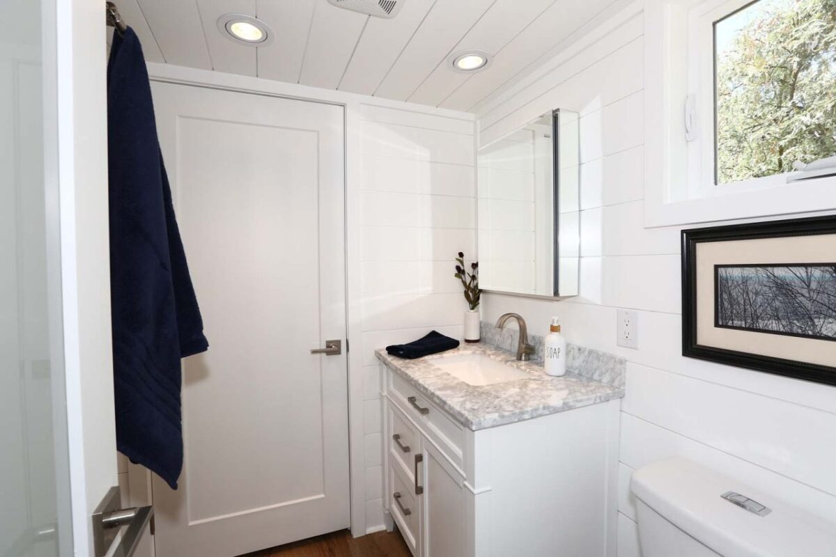 32ft SunDance Tiny House has Twin Lofts, Downstairs Flex Room