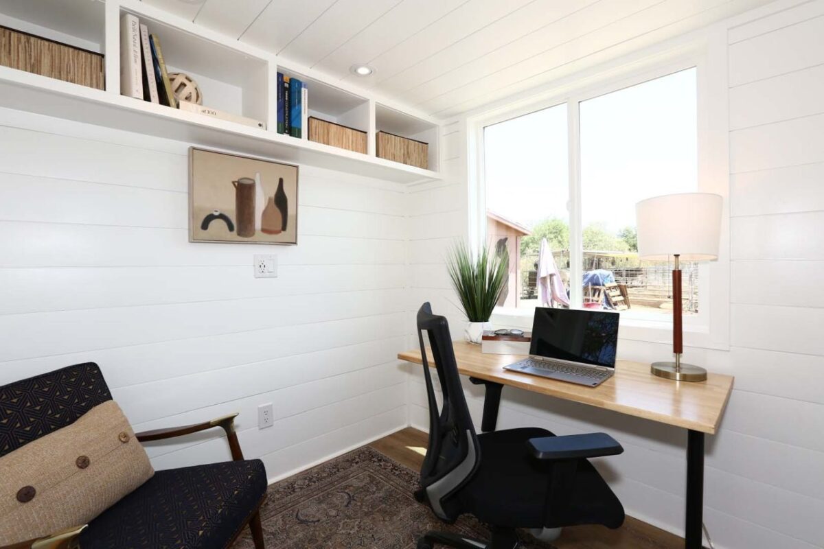 32ft SunDance Tiny House has Twin Lofts, Downstairs Flex Room