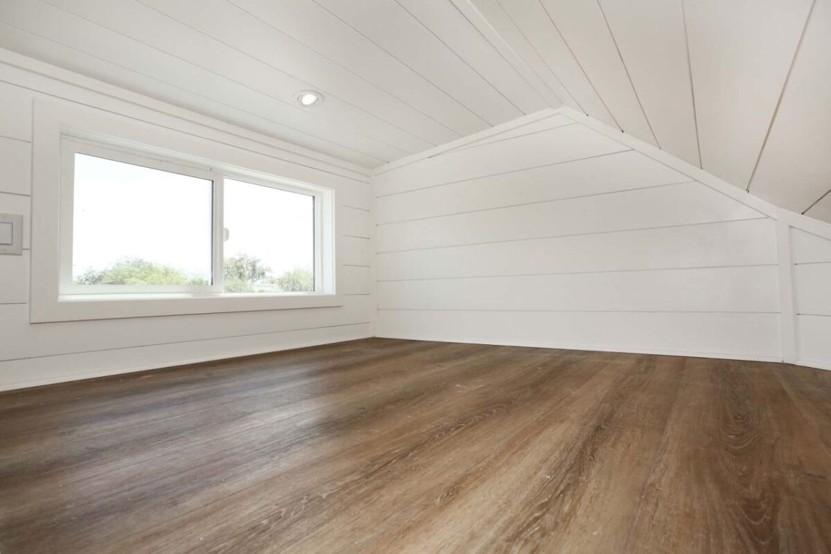 32ft SunDance Tiny House has Twin Lofts, Downstairs Flex Room