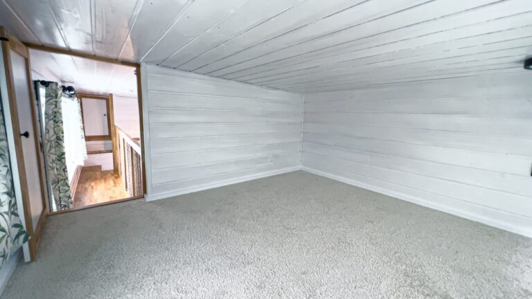 27ft Tangerine Tiny House Flaunts Enclosed Lofts, and Fireplace