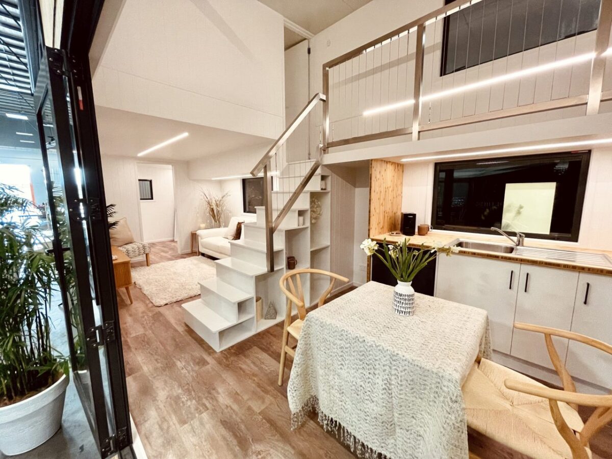 Double-Story Tiny House Flaunts 3 Bedrooms in $140,000 Package