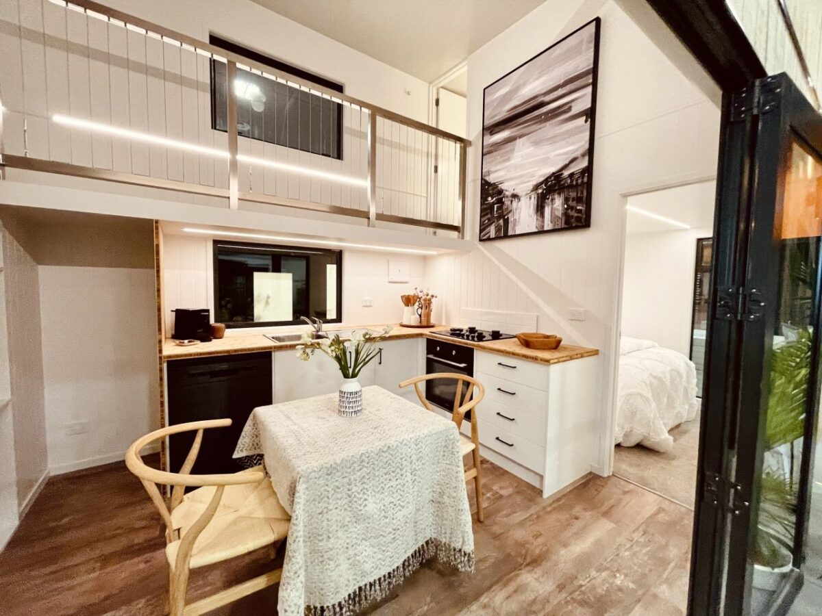Double-Story Tiny House Flaunts 3 Bedrooms in $140,000 Package