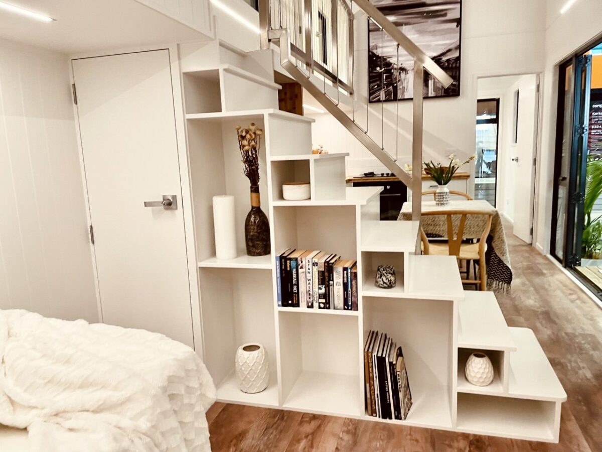 Double-Story Tiny House Flaunts 3 Bedrooms in $140,000 Package