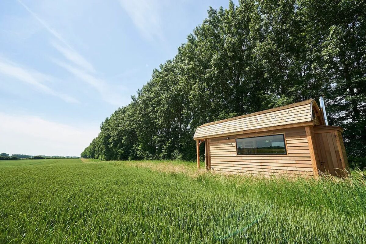 Wildernest Tiny House Cocoons Two in its Cozy Belgian Interior